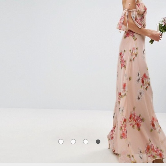 ASOS | Dresses | Asos One Shoulder Dress In Summer Rose Bouquet | Poshmark